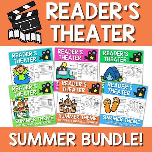 Summer Readers Theater Activities Bundle | Fun Reading Fluency Center ...