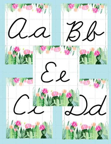 Alphabet Posters Cactus - Cactus Theme Classroom by Jill Richardson