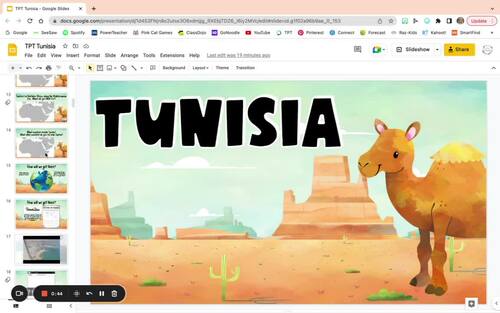 Tunisia Country Study BUNDLE - Google Slides - Alberta Social Studies ...