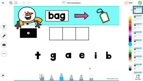 Phoneme Substitution Preloaded Seesaw™ Activity by Kindergarten is Sweet