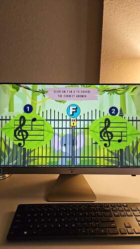 Zoo Beats Treble Line Interactive Elementary Music Activity Game