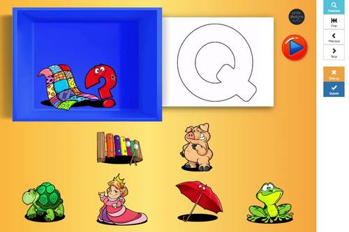 Boom Cards Remote Learning • Alphabet Trace & Drop by Print Designs by Kris