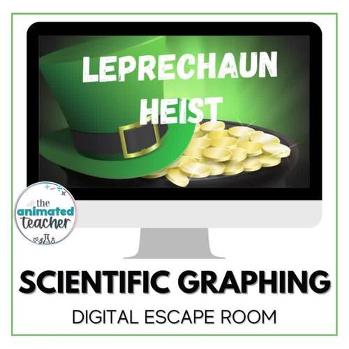 St Patricks Day Science Activity Digital Escape Room on Graphing Skills