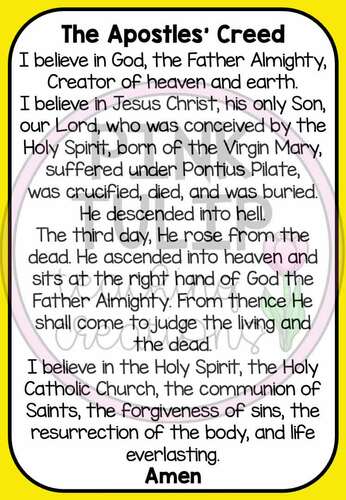 Pack of Catholic Classroom Prayers - Rainbow Theme | TPT