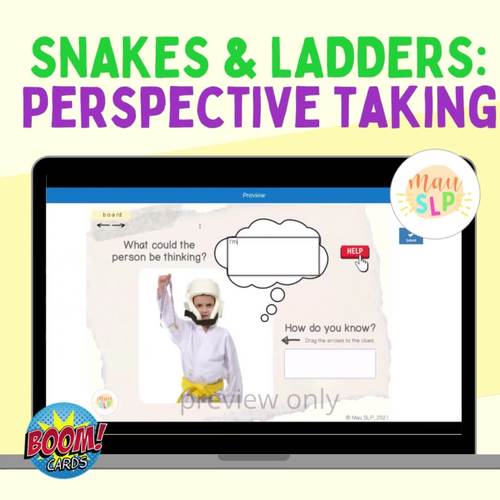 Perspective Taking Board Game: What Could They Be Thinking? Boom Cards™