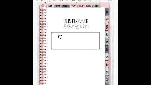 Digital Life & Teacher Planner, Undated, Editable for iPad or tablet ...