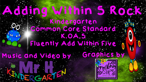 Adding Within 5 Rock (Common Core Standard K.OA.5) Adding Fluency Within 5