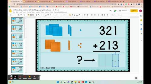 BUNDLE: Triple-Digit Addition and Subtraction Google Slides™ + 4 quizzes