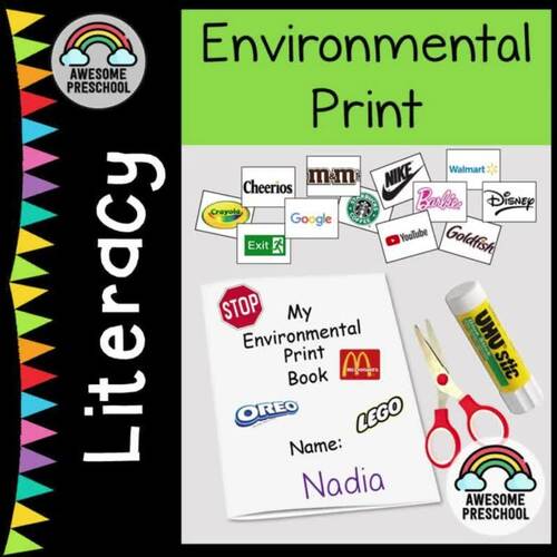 Environmental Print Book Preschool & Kindergarten | Real-World Literacy ...