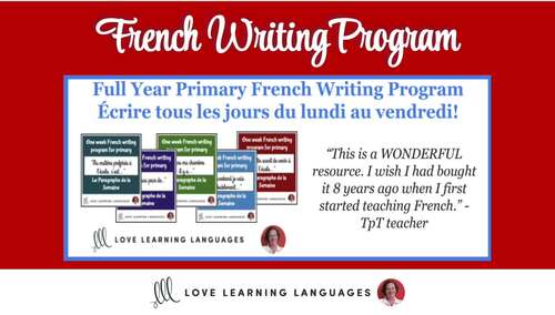French Reading, Writing, Vocabulary Core and Immersion Curriculum BUNDLE