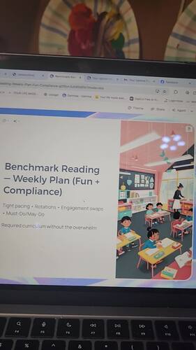 Benchmark Reading Weekly Plan — Student Choice Menus, Rotations, and more