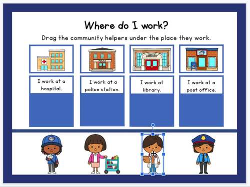 Community Helpers Interactive Google Slides - Distance Learning | TPT