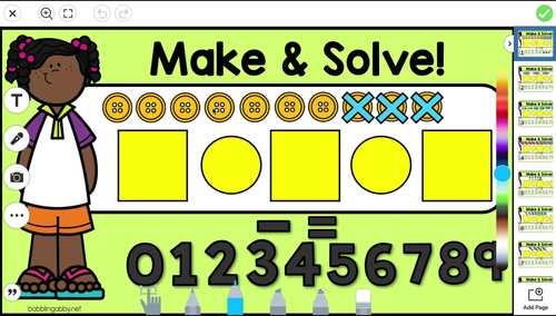 ELA and Math Digital Centers for Kindergarten | March Distance Learning