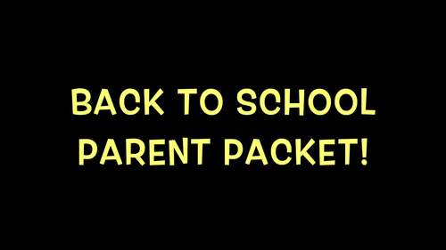 Editable Open House Parent Packet- Fourth Grade | TpT
