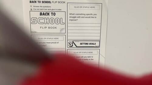 Back to School Flip Book | New Year| Goal Setting Activity |High ...