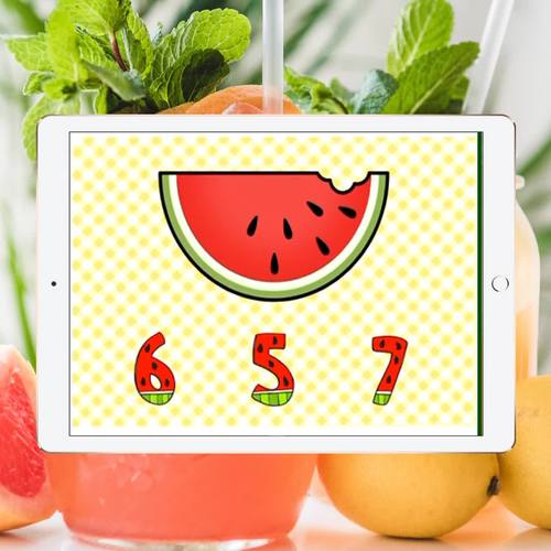 Find the numbers 0 to 10 Boom cards Watermelon by LOL - Life of Learning