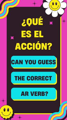 Download and Use Today! Pruebacita - Regular AR Verbs Vocabulary (with ...