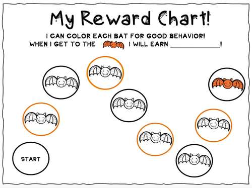 Halloween Behavior Reward Charts by Beltran's Behavior Basics | TpT