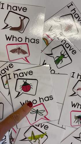 I have Who has Bugs Includes 20 Cards by Sparking Creativity Now