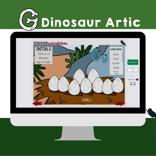 G Articulation & Velar Fronting: Dinosaur Speech Boom™ Cards & Play ...