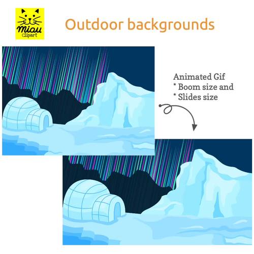 Outdoor Backgrounds Clipart l Places l Scenes l Animated Gif - Png
