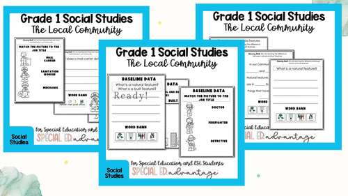 Grade 1 Ontario Social Studies Unit The Local Community for Special ...