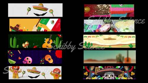 Spanish Animated Google Classroom Banner Bundle with free bonus banner