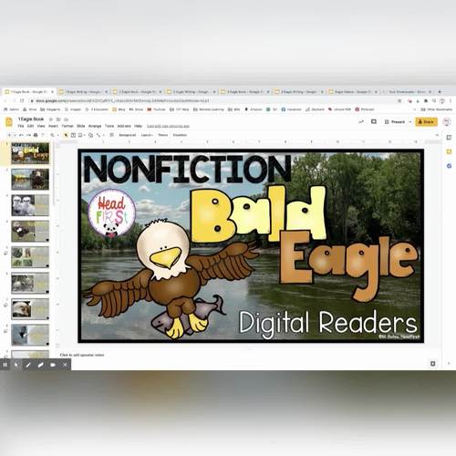 Bald Eagles Digital and Printable Guided Reading Books Google Classroom