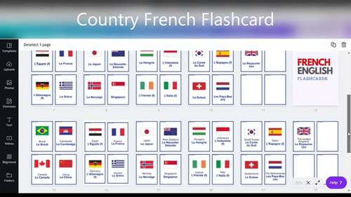 Country Names French flashcards Les Noms de Pays by Language Forum
