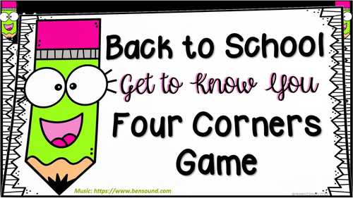 Back to School Four Corners Bundle by Hedden 2 School | TPT