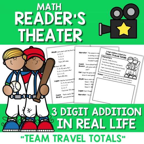 Math Readers Theater | 3 Digit Addition Skits | Real World Examples ...