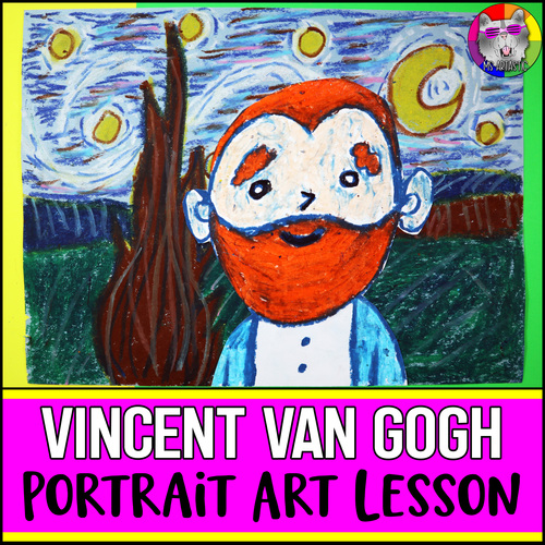 Vincent van Gogh Art Lesson, Starry Night Portrait Art Project for Primary
