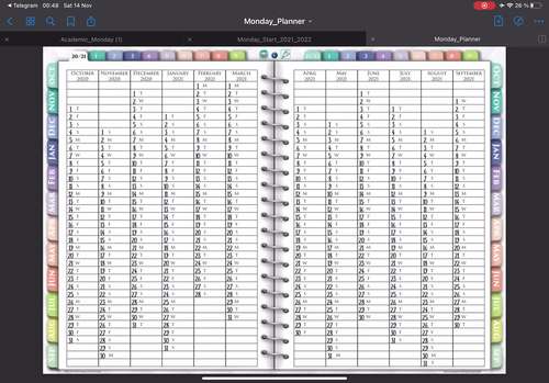 Weekly Planner Digital 2020 2021 GoodNotes Ipad Pro Vertical Tablet ...