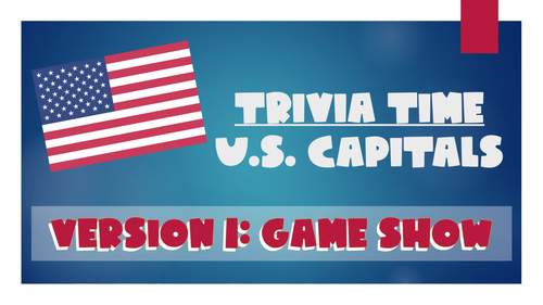 Trivia Time US Capitals - 3 Videos, Worksheet & 3 PPTs by Mr Frank ...