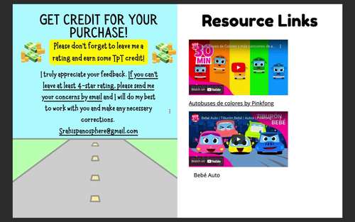 Spanish Color Story | Los autos de colores by La Isla Espanola | TPT