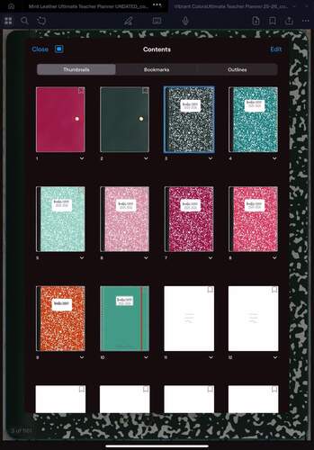 25-26 DATED Ultimate Teacher Planner {Bold Colors} by A Ginger Mess