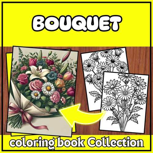 Back to School Bouquet Coloring Pages: 50 Unique Designs for Kids and ...