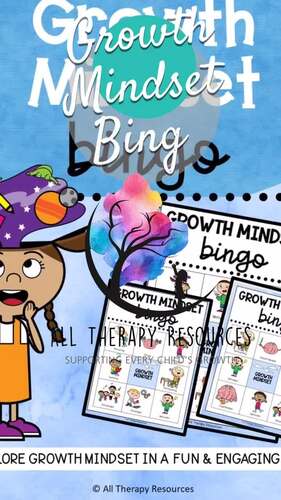 GROWTH MINDSET - Bingo Game - Social Emotional Learning SEL | TPT