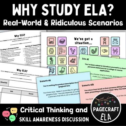 Why Study ELA? Discuss Real-World & Ridiculous Scenarios for Critical ...