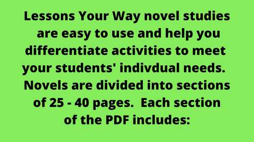 Willodeen by Katherine Applegate Novel Study by Lessons Your Way