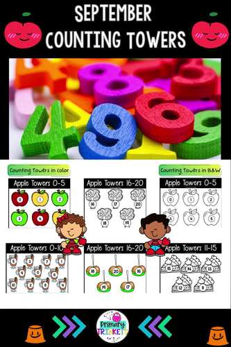 Apple Counting Center by Primary Trinkets | TPT