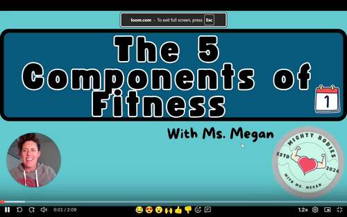 Components of Fitness Unit | 6 Lessons + Videos, Activities & Workbook