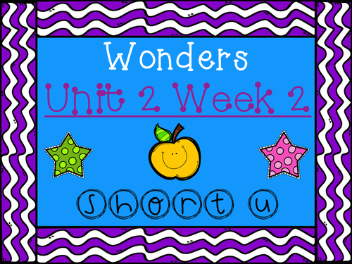 Reading Wonders Unit 2 Week 2 | Short u | Phonics Blending Video