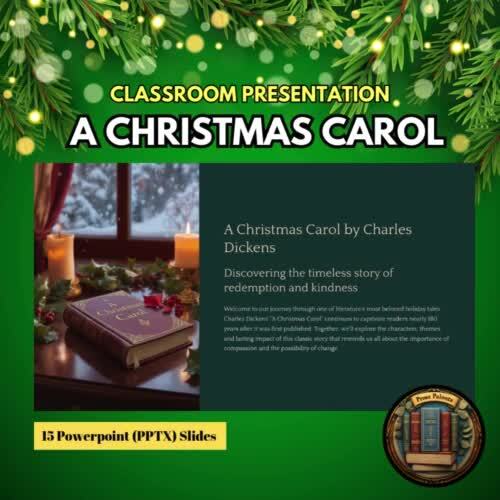 A CHRISTMAS CAROL by Charles Dickens * ELA Literature Powerpoint ...