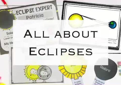 Eclipses Activities for Kinder | Solar and Lunar Eclipses by Ms Herraiz