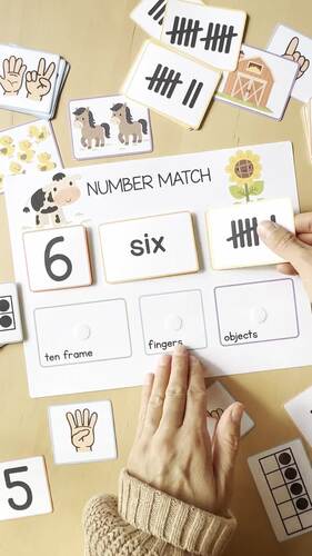 Number Matching Worksheets Fun Preschool Printables for Counting Number ...