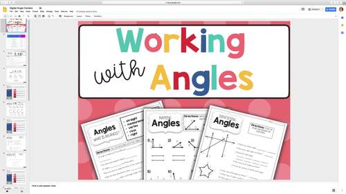 Measuring Angles Digital Activity by Drop Your Anchor | TPT