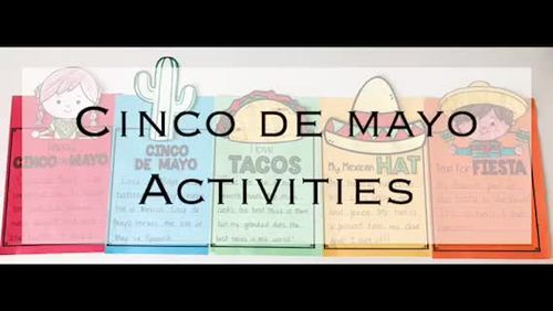 Cinco de Mayo:Reading Comprehension,writing, crafts , Boom Cards,Seesaw ...