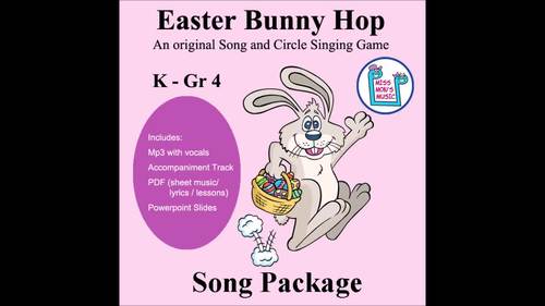 Easter Circle Singing Game: “Easter Bunny Hop”- Song Package | TPT