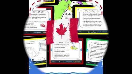 Canadian Geography Landforms and Regions by The Art of Teaching Elementary